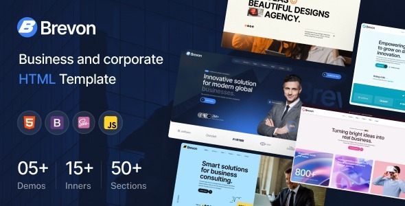 Brevon – Business Consulting HTML Template | Bootstrap4